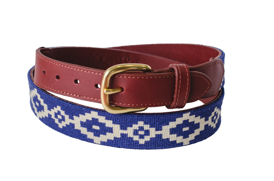 Blue Gaucho Needlepoint Belt – Asher Riley
