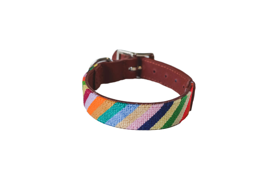 Groovy Mini Needlepoint Dog Collar – Asher Riley