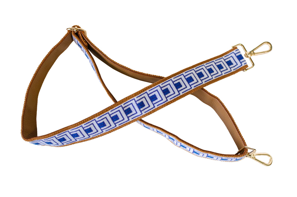 Squares Needlepoint Crossbody Bag Strap – Asher Riley