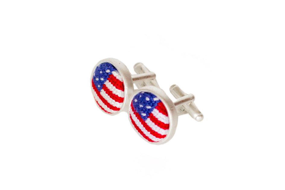 Patriot Needlepoint Cufflinks – Asher Riley