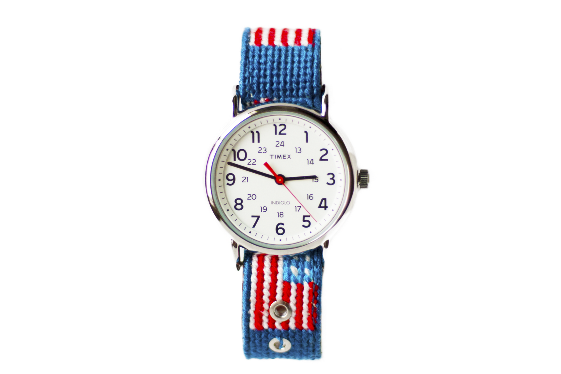 American Flag Needlepoint Watch Strap and Timex Face – Asher Riley