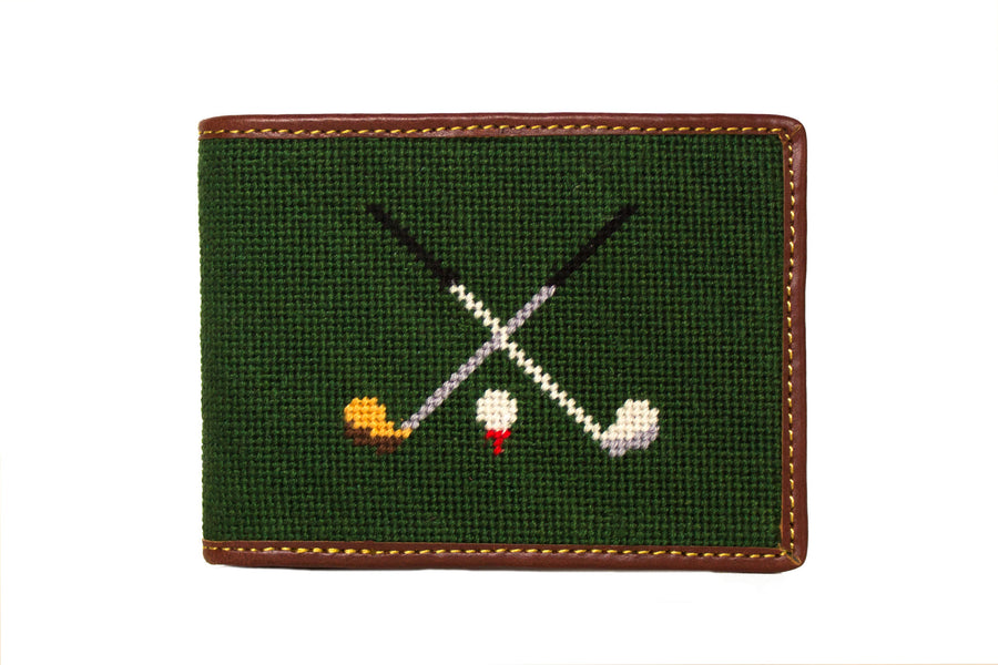 GOLF CLUBS NEEDLEPOINT WALLET™ – Asher Riley