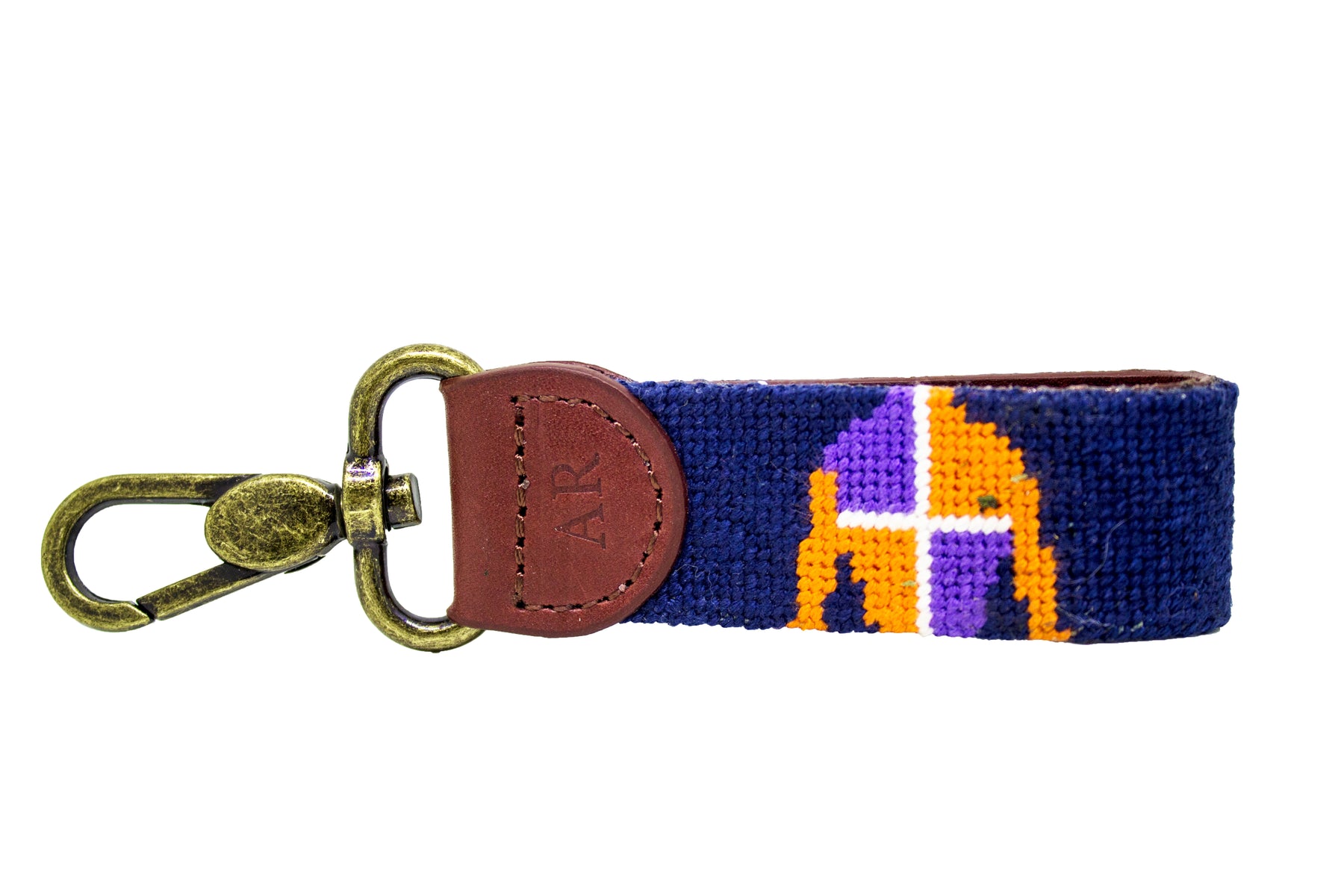 JOCKEY NEEDLEPOINT KEY FOB™ – Asher Riley