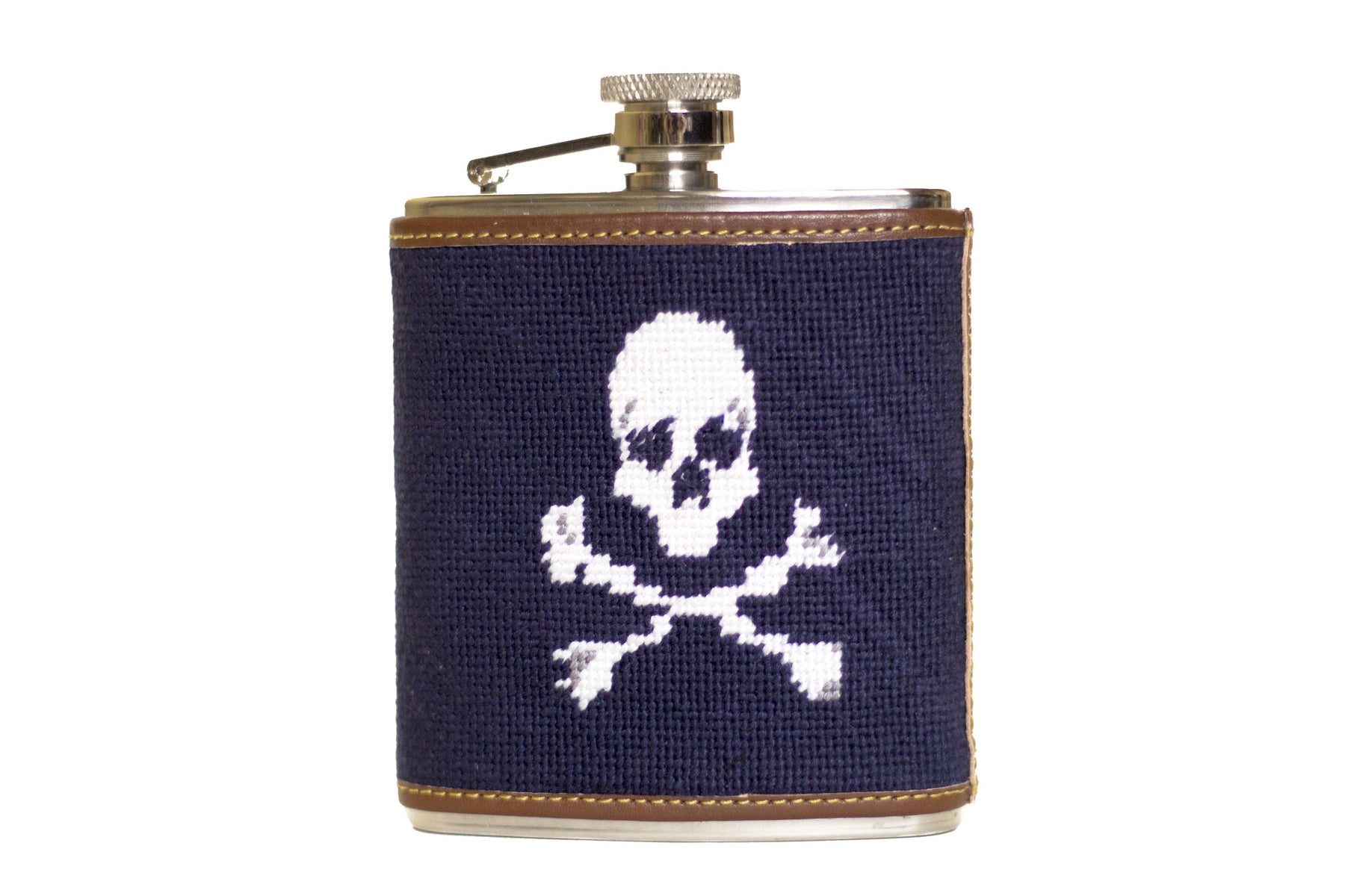 SKULL Needlepoint FLASK™ – Asher Riley